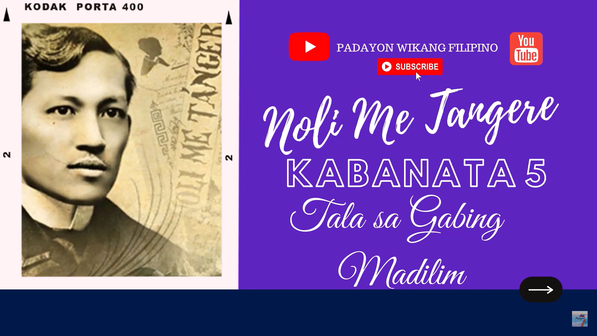 Noli Me Tangere: Kabanata 5 Tala sa Gabing Madilim - Padayon Wikang ...
