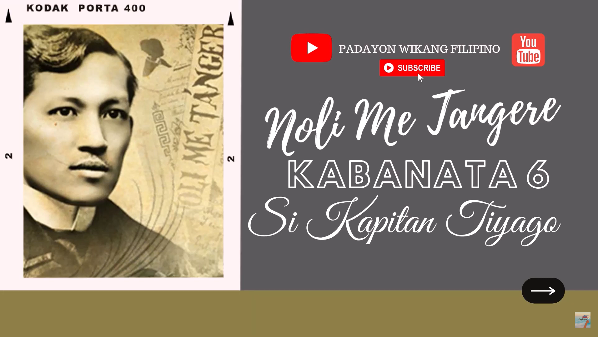 Noli Me Tangere: Kabanata 6 Si Kapitan Tiyago - Padayon Wikang Filipino